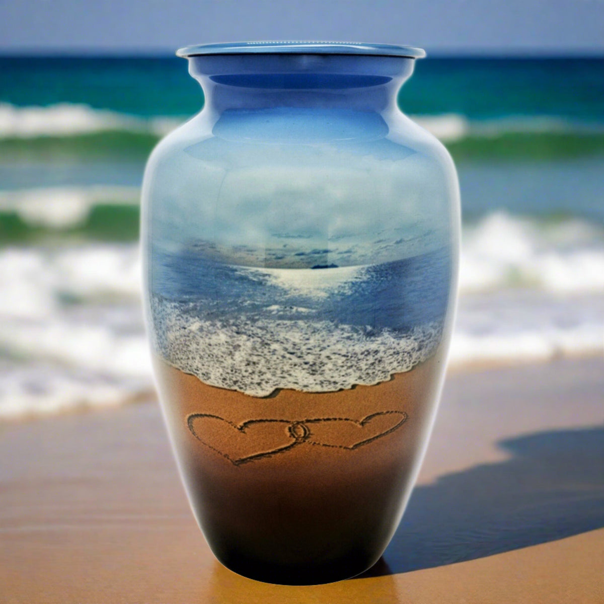Beach Memories Cremation Urn | Themed Beach and Ocean Cremation Urn ...