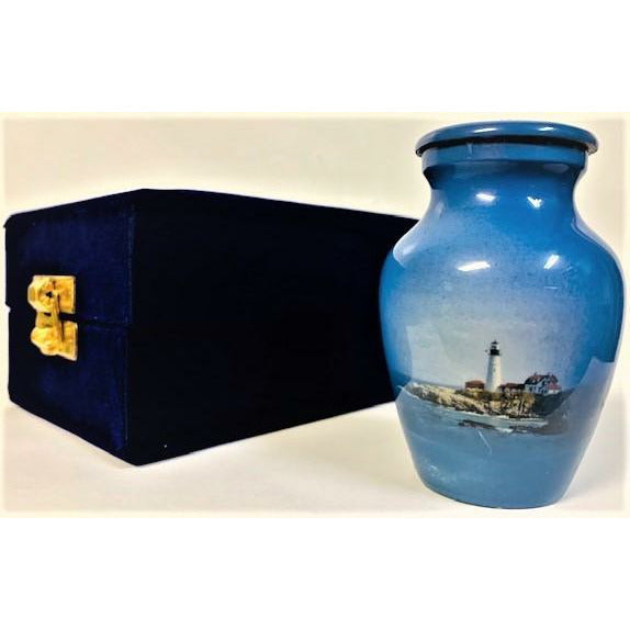 Lighthouse Cremation Urn | Themed Beach and Ocean urn| Nautical Urn ...